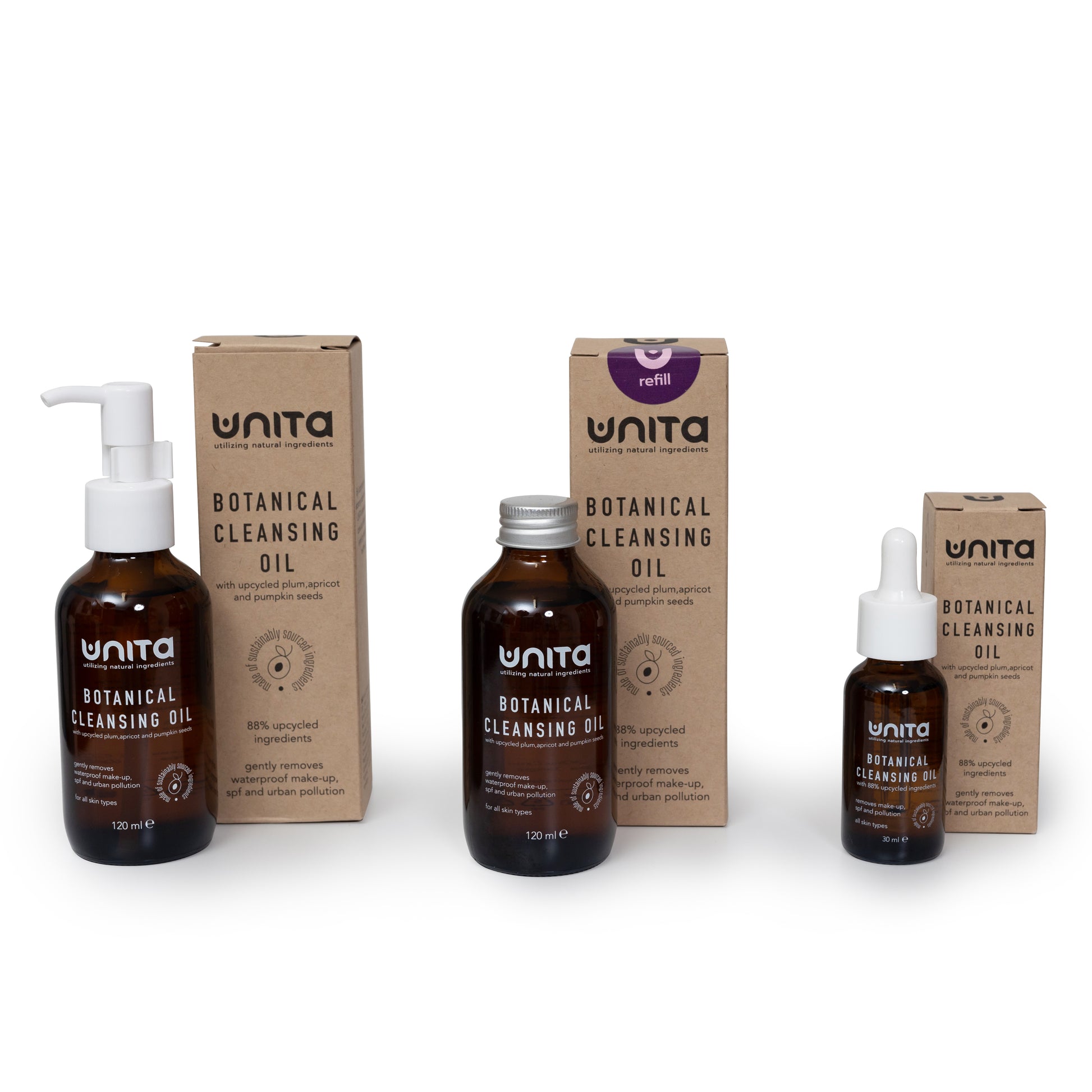Ботаникъл почистващо масло за лице пълен комплект Unita Skincare